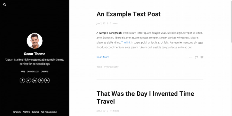 67+ Best Free Tumblr Themes - ThemeRoasters